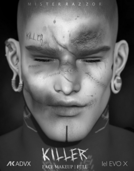 Second Life Marketplace - [MR] Killer Face Makeup for AKADVX and ...